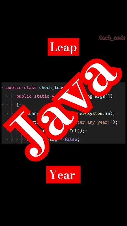 || Java Leap Year || #shorts #ytshorts #coding - YouTube