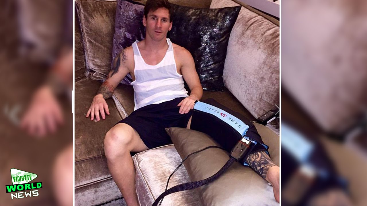 Lionel Messi Suffers Knee Injury : Vows to Come Back Stronger - YouTube