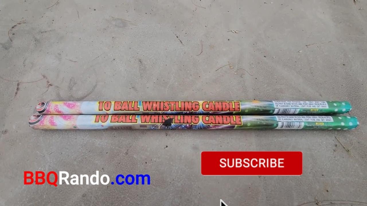 10 Ball Whistling Candle - Dominator Fireworks - YouTube