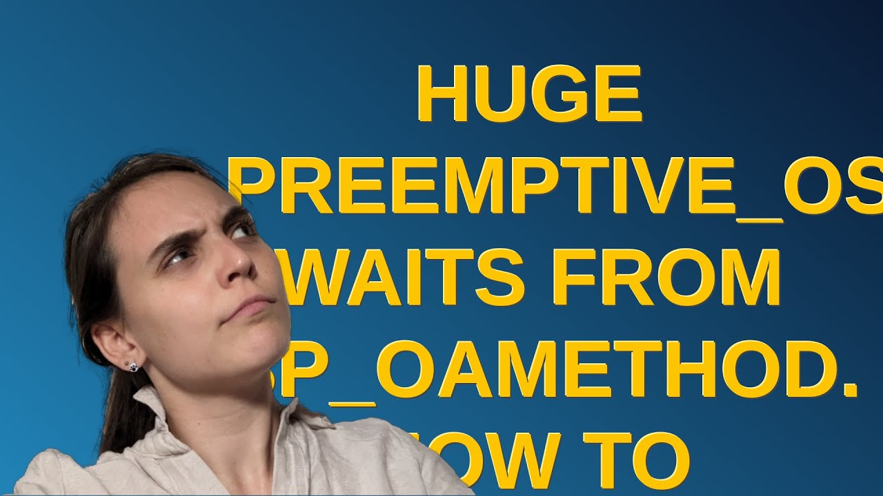 Dba: Huge PREEMPTIVE_OS_GETPROCADDRESS Waits From sp_OAMethod. How to ...