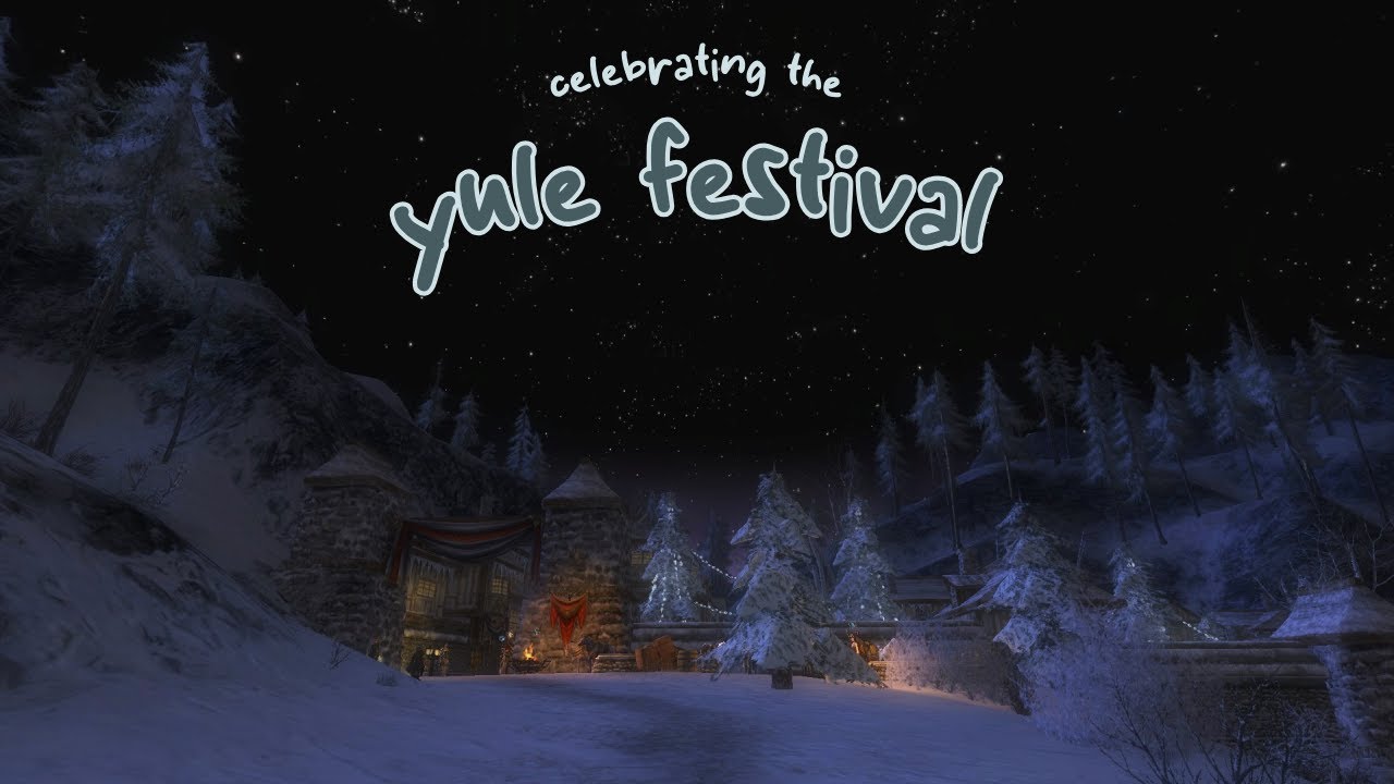 celebrating yule in middle earth ♡ cozy, no commentary lotro - YouTube