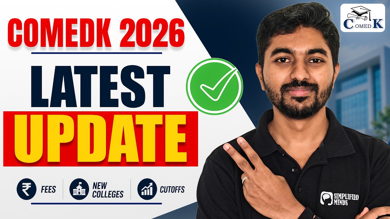 COMEDK 2026 NEW Updates | Seat Matrix, Cutoff Ranks & Fees Structures ...
