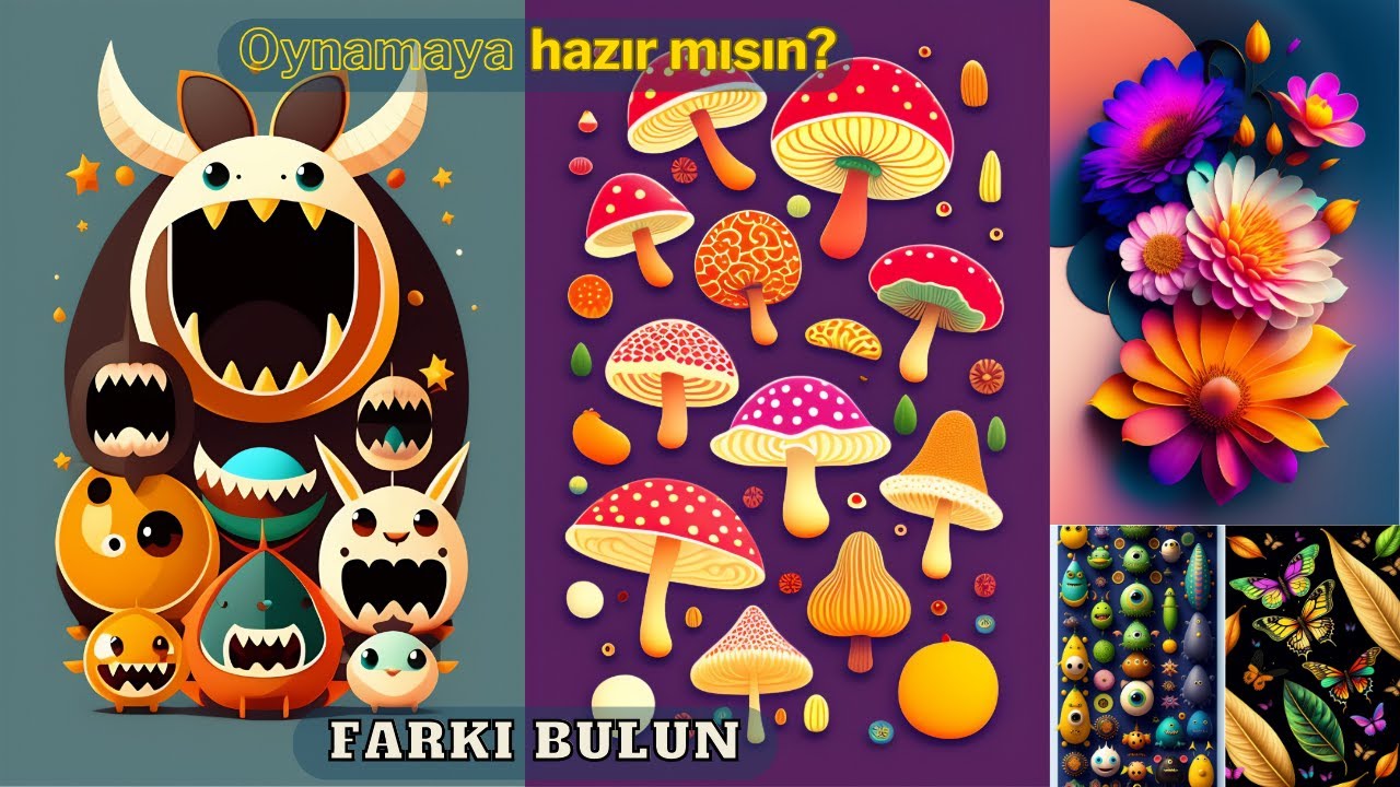 Mükemmel Resim Mücadelesi: Değişikliği Bulun | Bulmaca | Oyunlar - YouTube