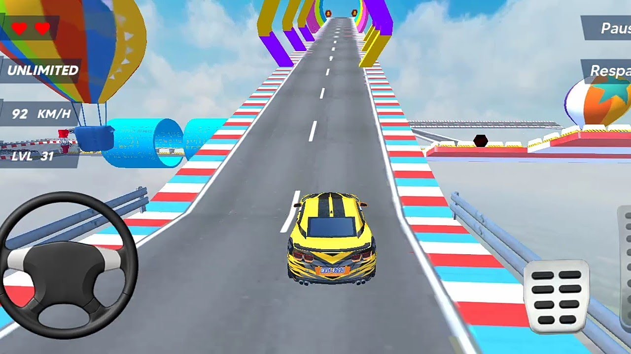 Car Stunt 3D Racing Game | Car Stunt Crazy Mode• Level-31| Car Games ...