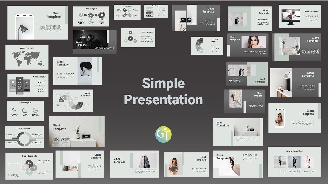 Template PTT Simple Design with animation - YouTube
