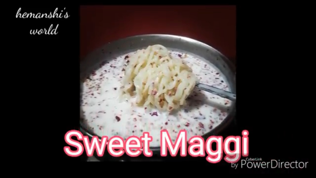 ⬅⬅ Sweet maggi / meethi maggi - YouTube