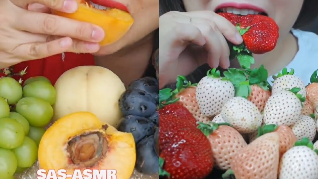ASMR Fresh Fruits Real Eating Sounds Mukbang Compilation - YouTube