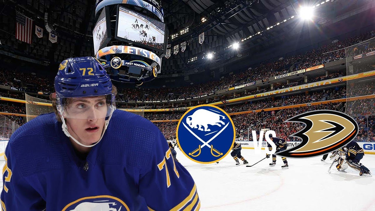 Trickshoter goes NHL game!?! /Sabres vs Ducks - YouTube