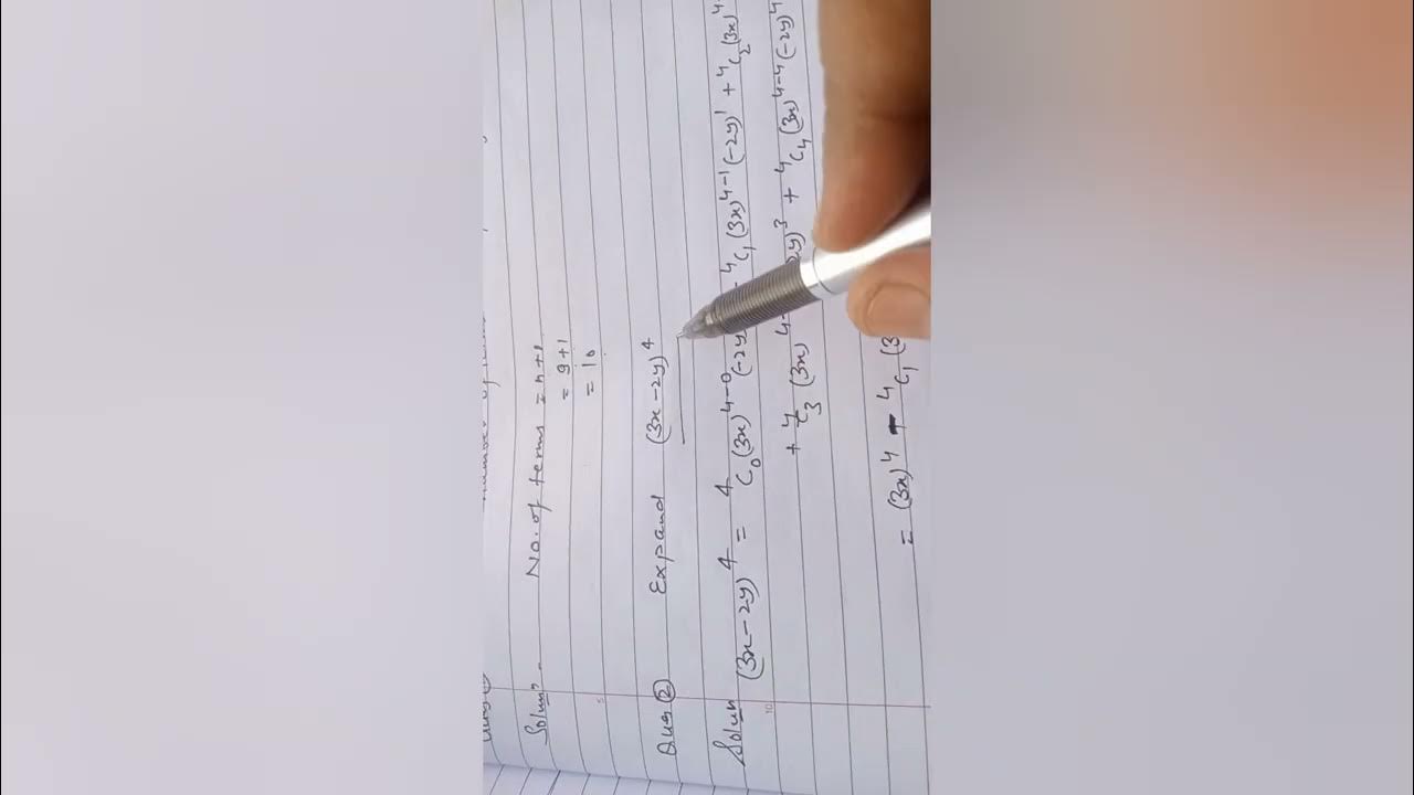 @Binomial theorem -1 class-XI - YouTube