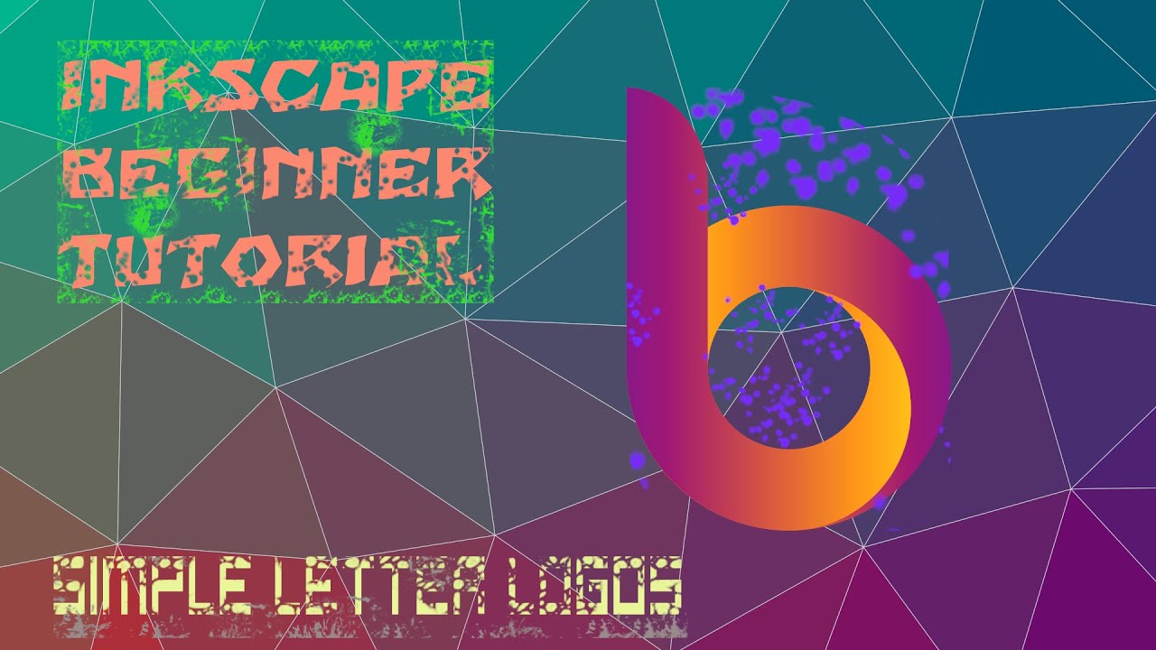 Simple letter logo with inkscape - YouTube