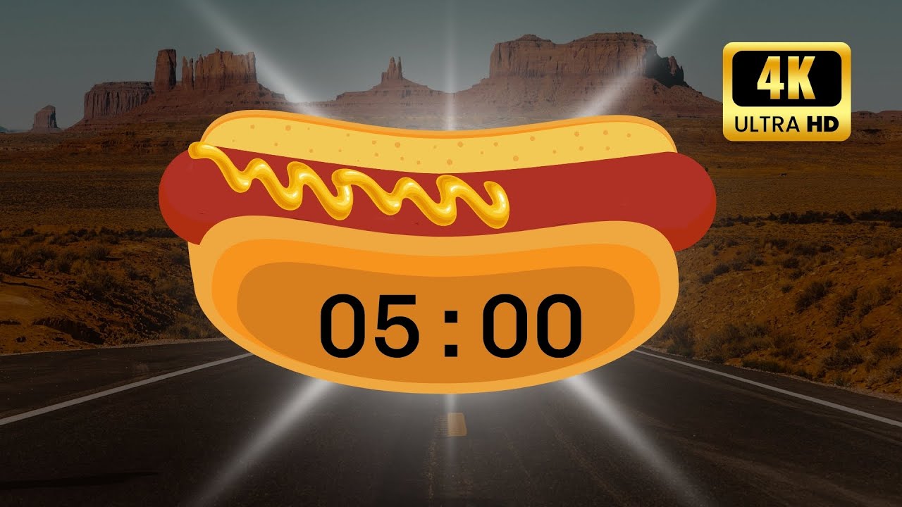 5-MINUTE COUNTDOWN TIMER - Hot Dog Explosive and Country Music ULTRA 4K ...