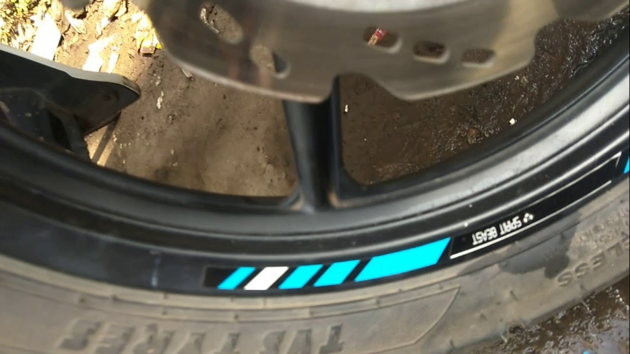Best and Budget Rim sticker for Apache rtr 180... - YouTube