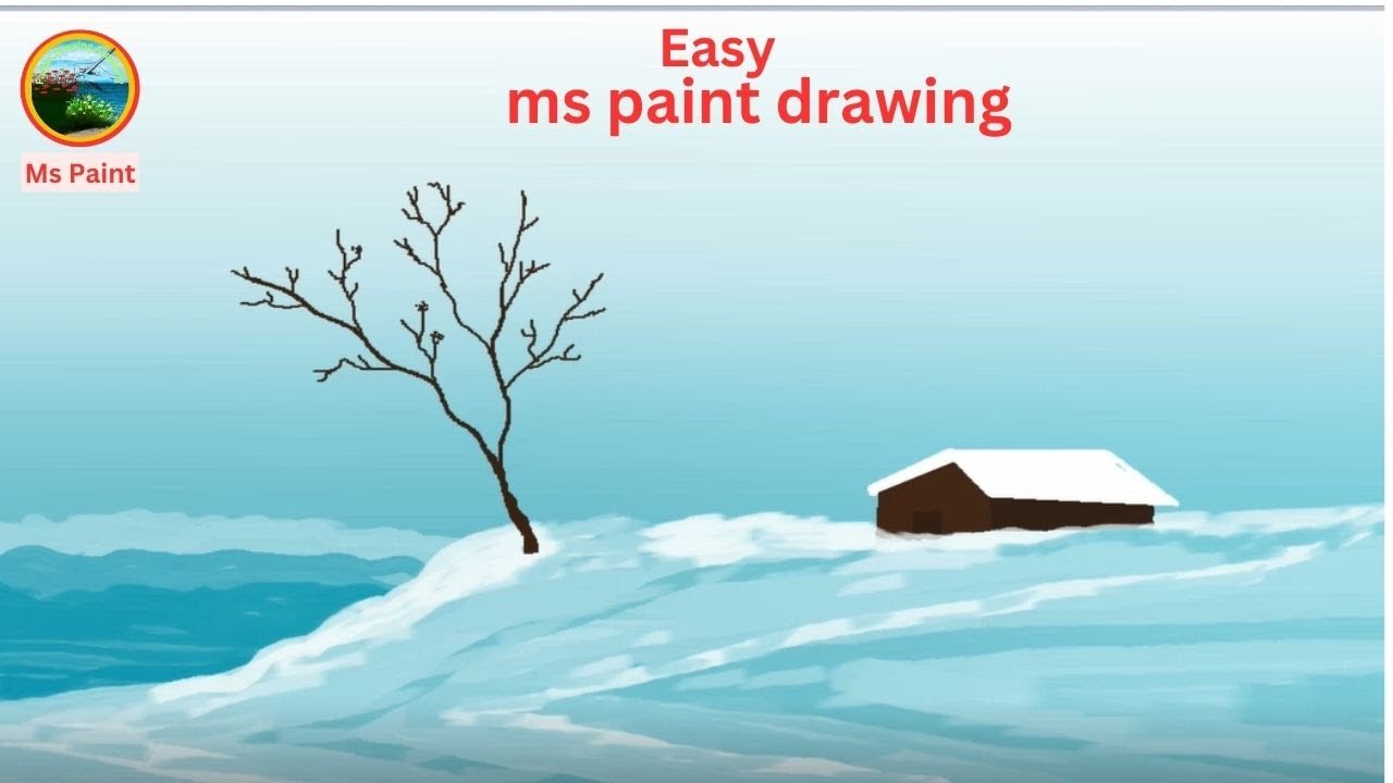 Easy ms paint drawing🌴How to drawing paint in computer🎇ms paint drawing ...