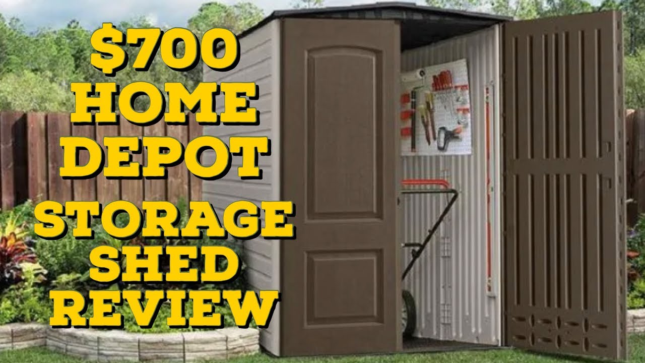  700 Home Depot Storage Shed Review Big Max 6 3x4 8 Ft Resin Storage