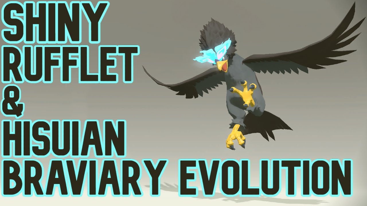 LIVE Shiny Rufflet via Route Reset and Evolution into Hisuian Braviary ...