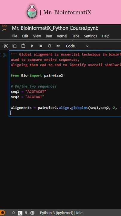 Bioinformatics for Beginners 🧬 | Python for Bioinformatics ⭐ Computational Biology - YouTube
