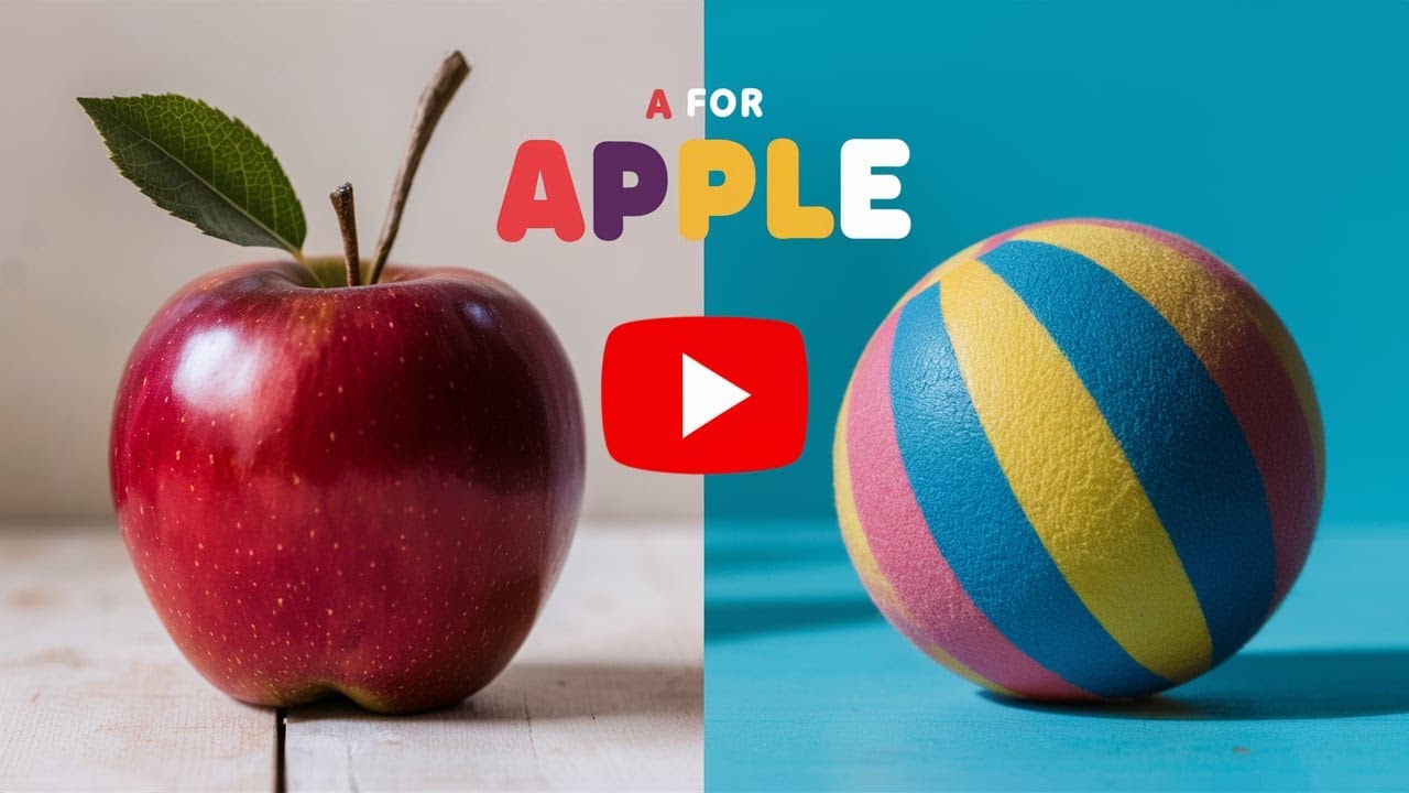 A for Apple B for Ball song, abcd song,Abcd rhymes video, abcd learning ...