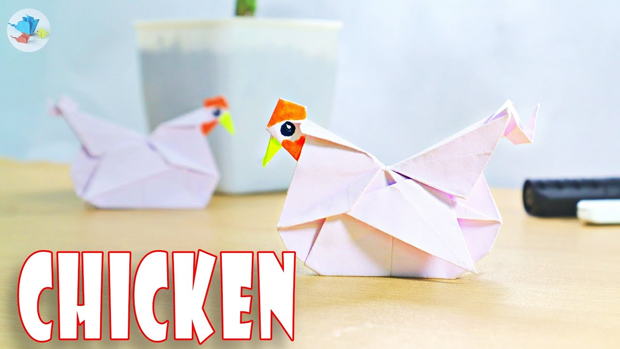 EASY ORIGAMI HEN/CHICKEN | origami chicken | origami chicken tutorial ...