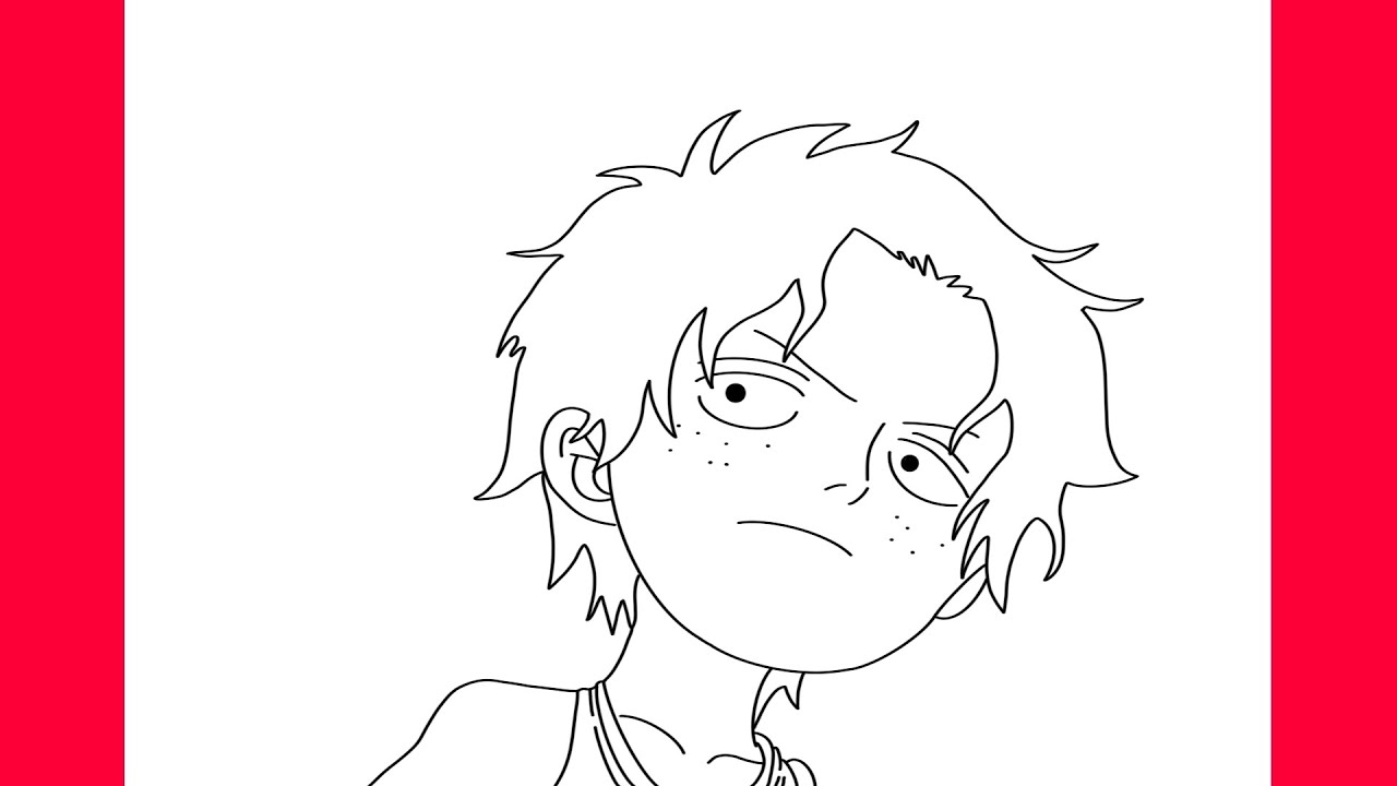 HOW TO DRAW KID ACE FROM ONE PIECE - YouTube