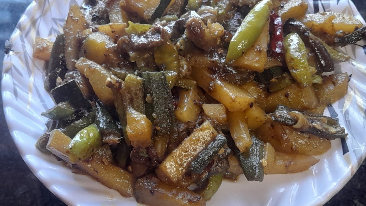 মাছের তেল দিয়ে পাঁচমিশালি সব্জি রান্না || বাগান চচ্চড়ি || Vegitable ...