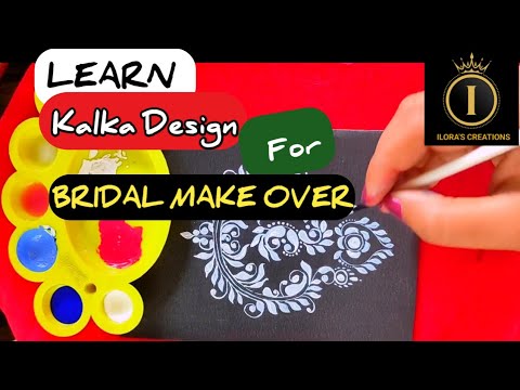 Kalka Design| Easy and Beautiful Kalka Design for Bridal Make up ...