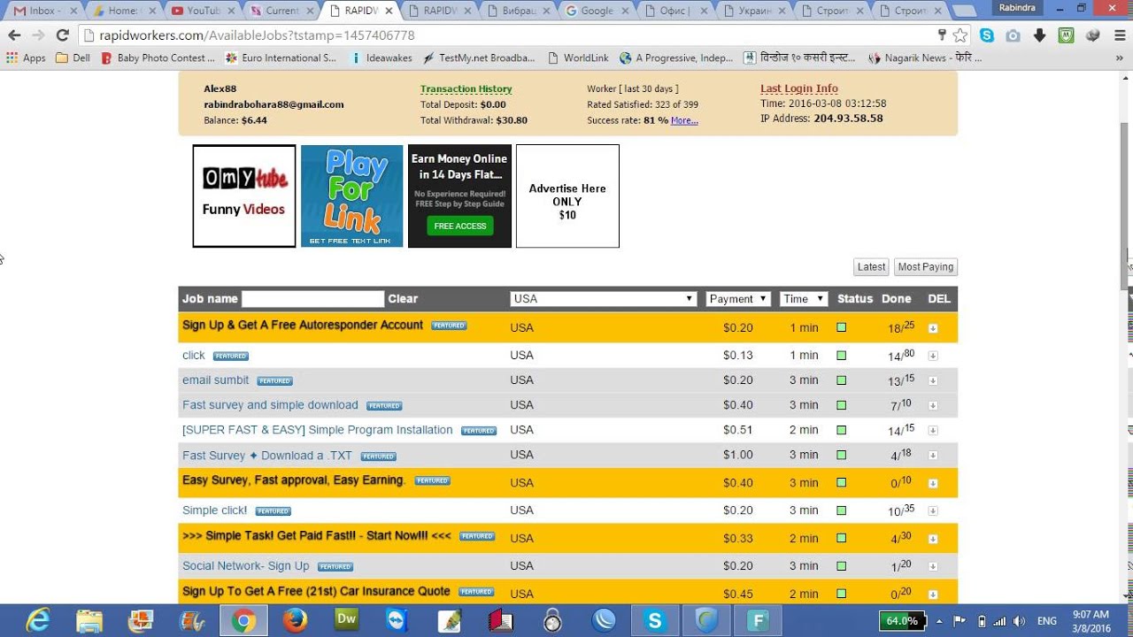 How to work on Rapidworkers - YouTube