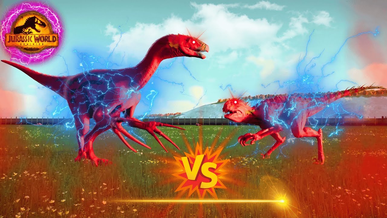 MASSIVE Dinosaur Battle | Scorpios Rex vs Therizinosaurus | Jurassic ...