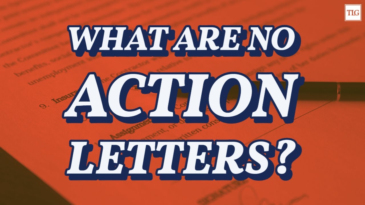 What are no action letters and why do they matter? - YouTube