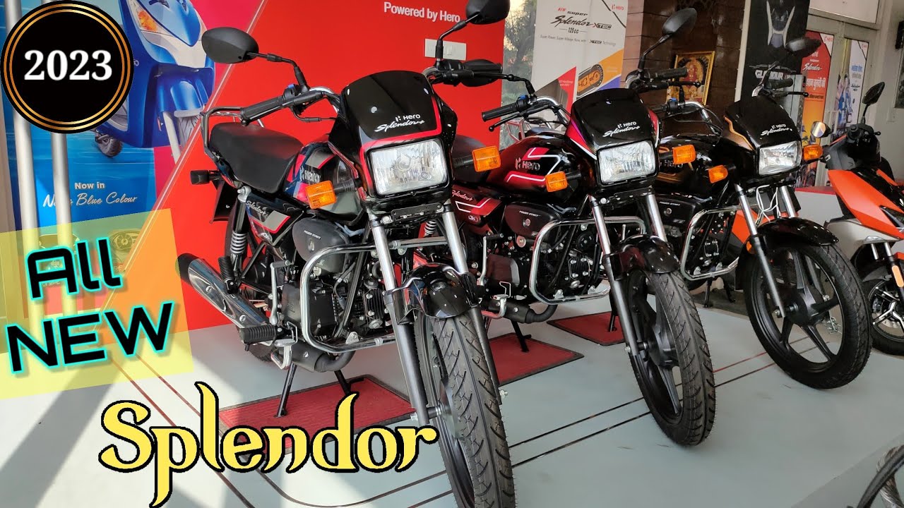 All New Color Hero Splendor Plus Bs7 2023 Model Review Price Detail ...