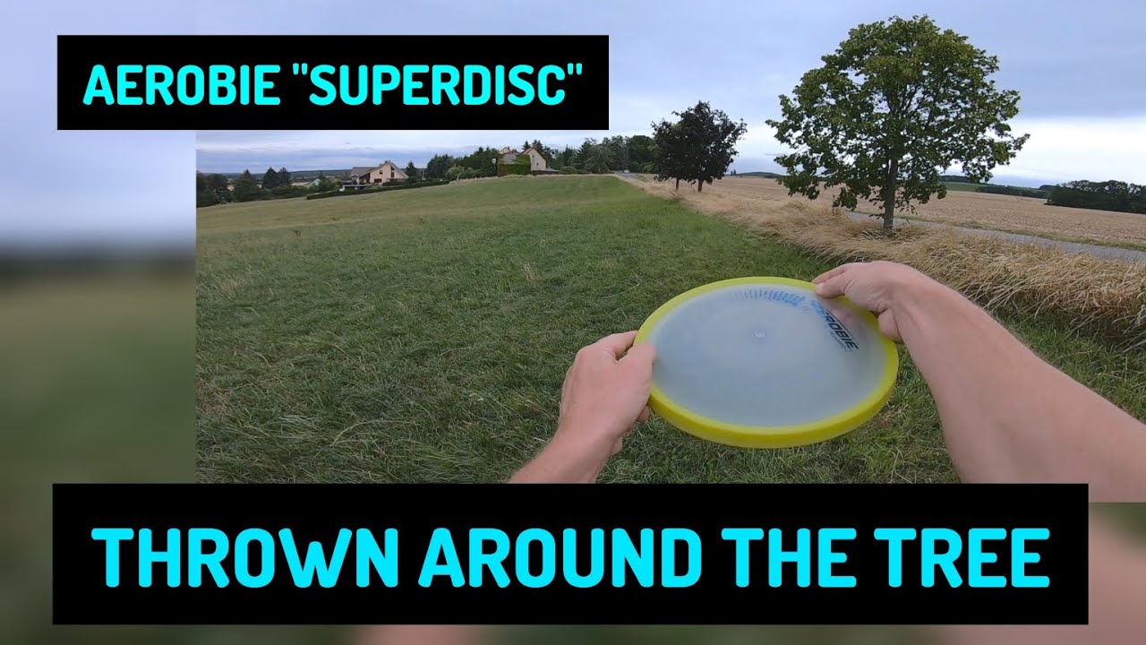 A returning AEROBIE #frisbee thrown around the tree #aerobie - YouTube