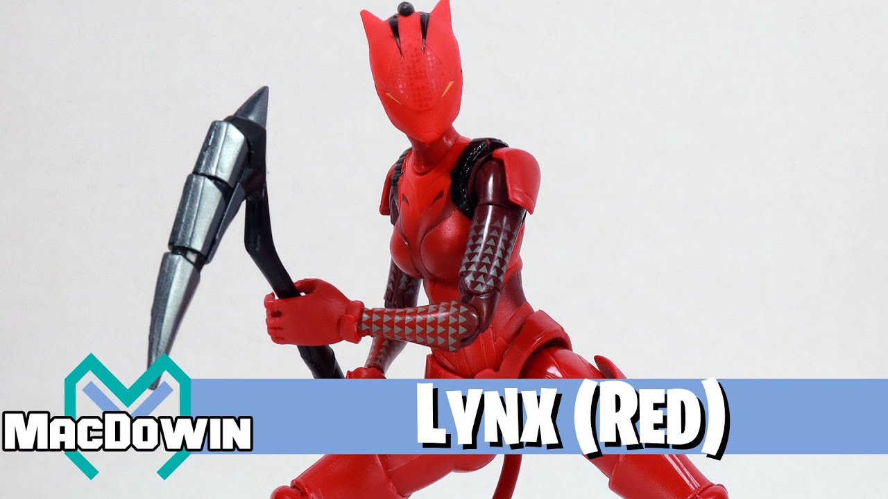 Lynx (Red) Fortnite Action Figure | 6" Hasbro - YouTube