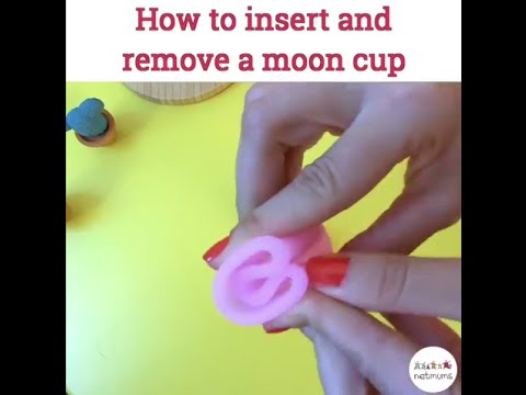 How to insert and remove a moon cup - YouTube