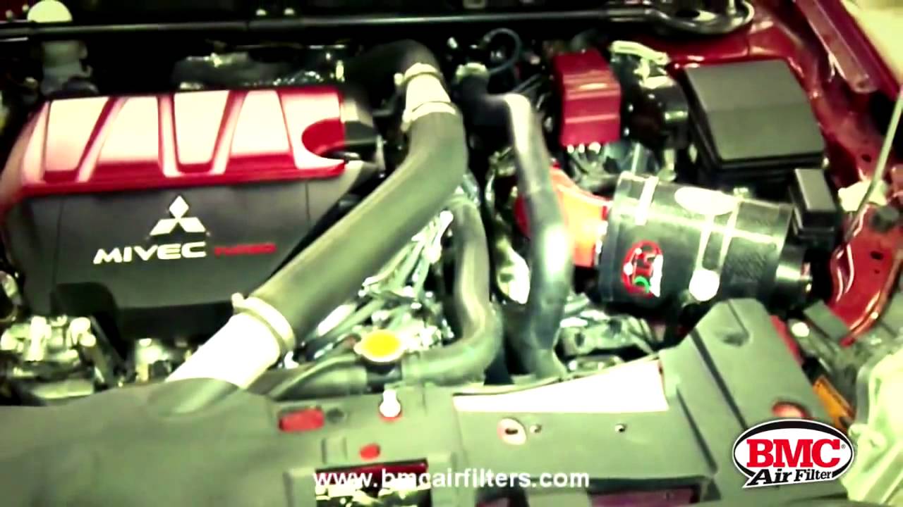 BMC OTA air Intake system for Mitsubishi Evo X - YouTube