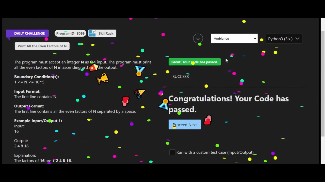 skillrack daily test|skillrack python|11/9/2023|skillrack daily ...