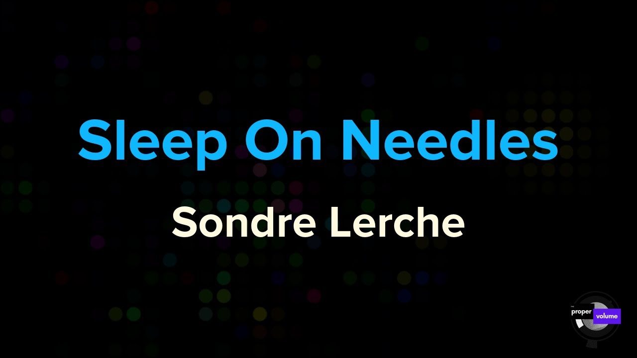 Sondre Lerche - Sleep On Needles | Karaoke Version - YouTube