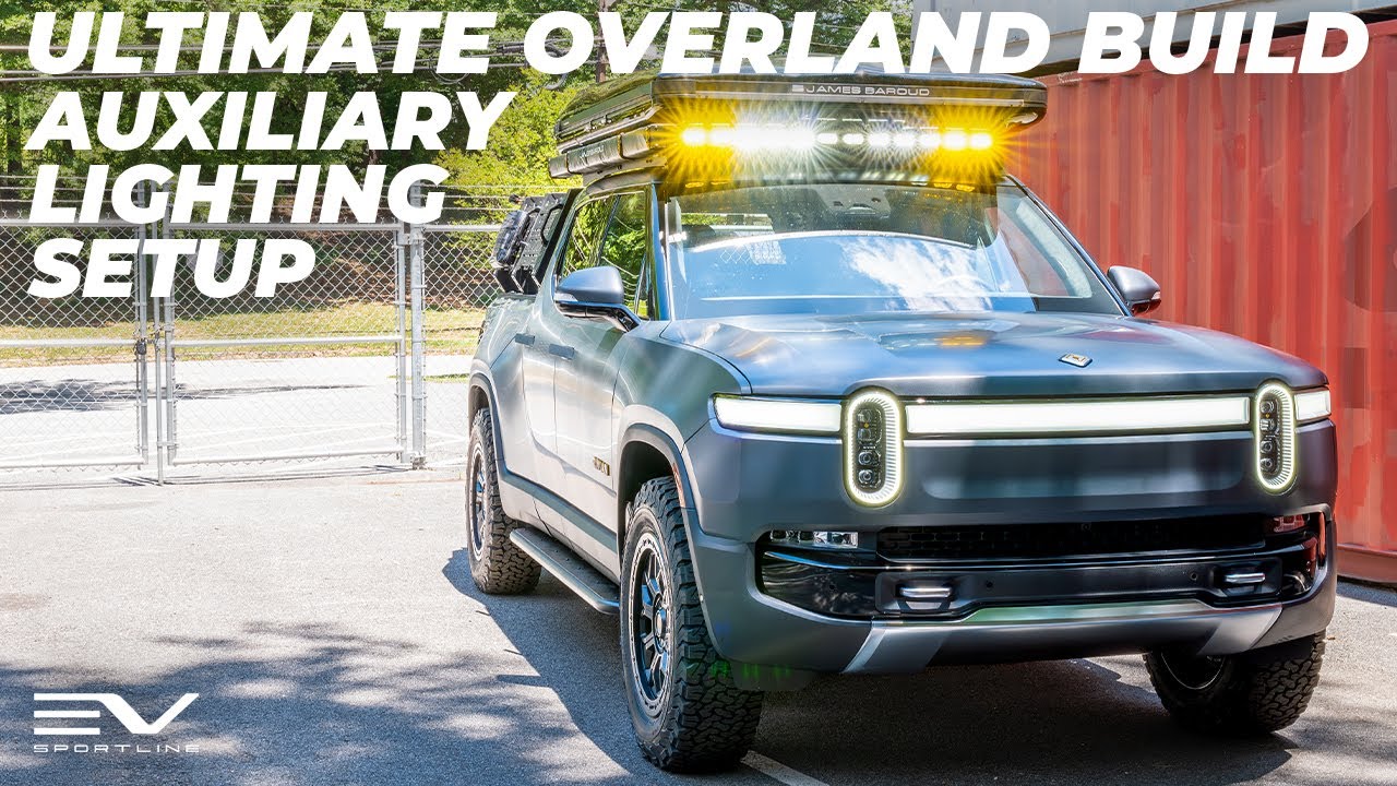 Rivian R1T Overland & Off-Road LED Auxiliary Light Bar & Pod Lighting ...