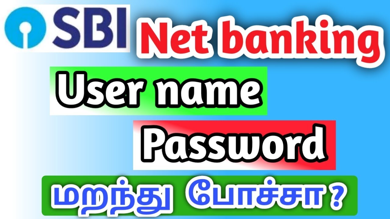 SBI Net Banking Username And Password Forgot/Reset SBI Net Banking ...