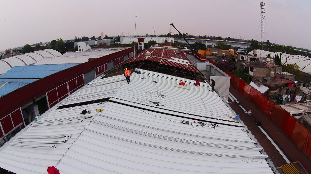 Instalación de techumbre KR-18 - YouTube