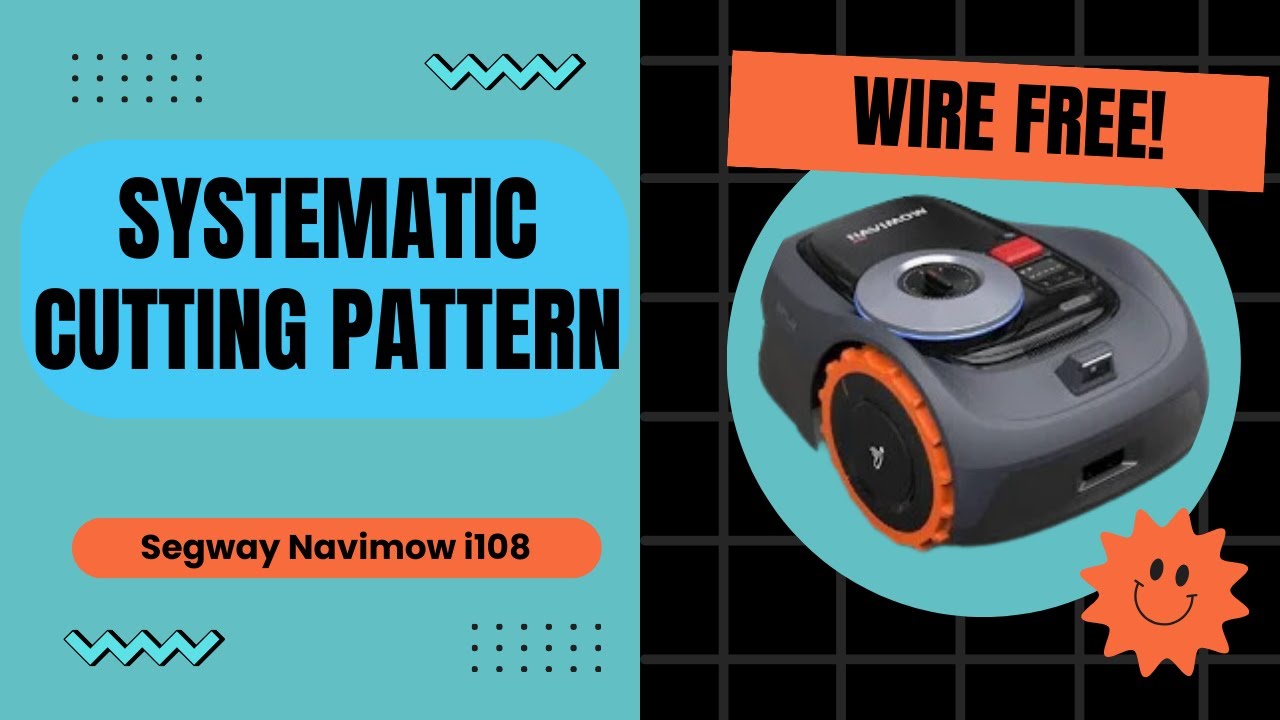 Segway Navimow i108 Robotic Lawn Mower - Systematic Cutting Pattern ...