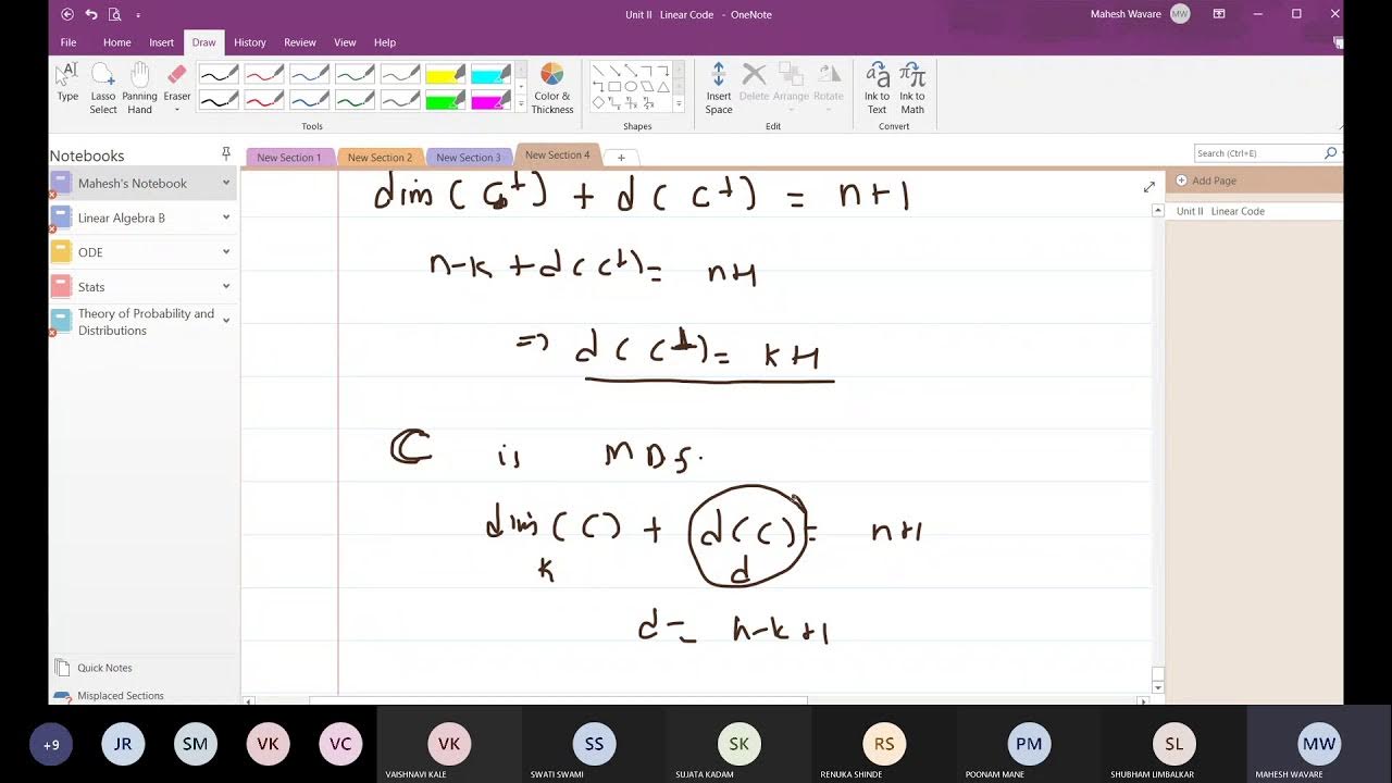 Maximum Distance separable Codes - YouTube