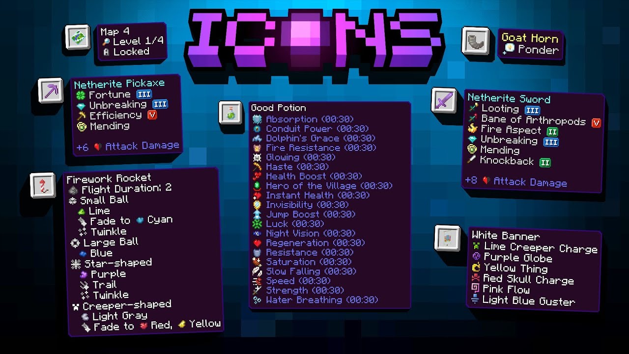 ICONS PACK - Cara Menambahkan "Custom Icon" di Minecraft Bedrock ...