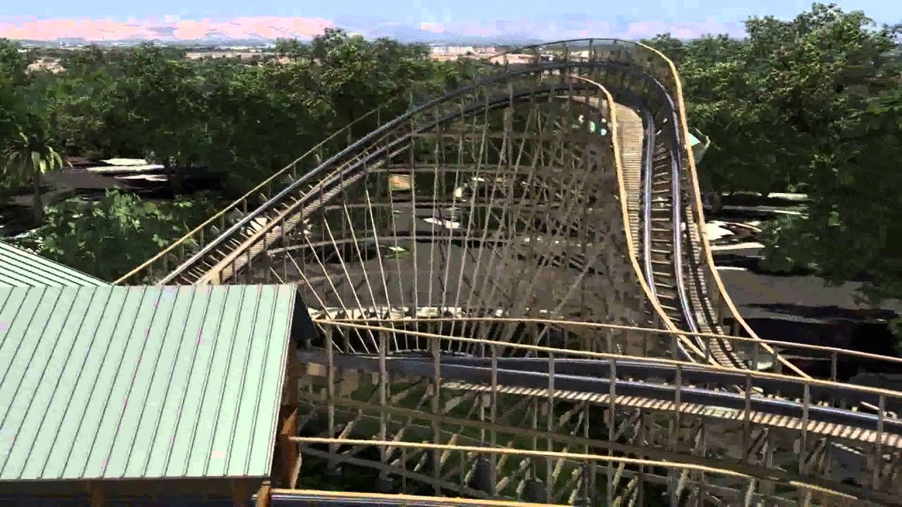 Great America's 2013 Roller Coaster Gold Striker - YouTube