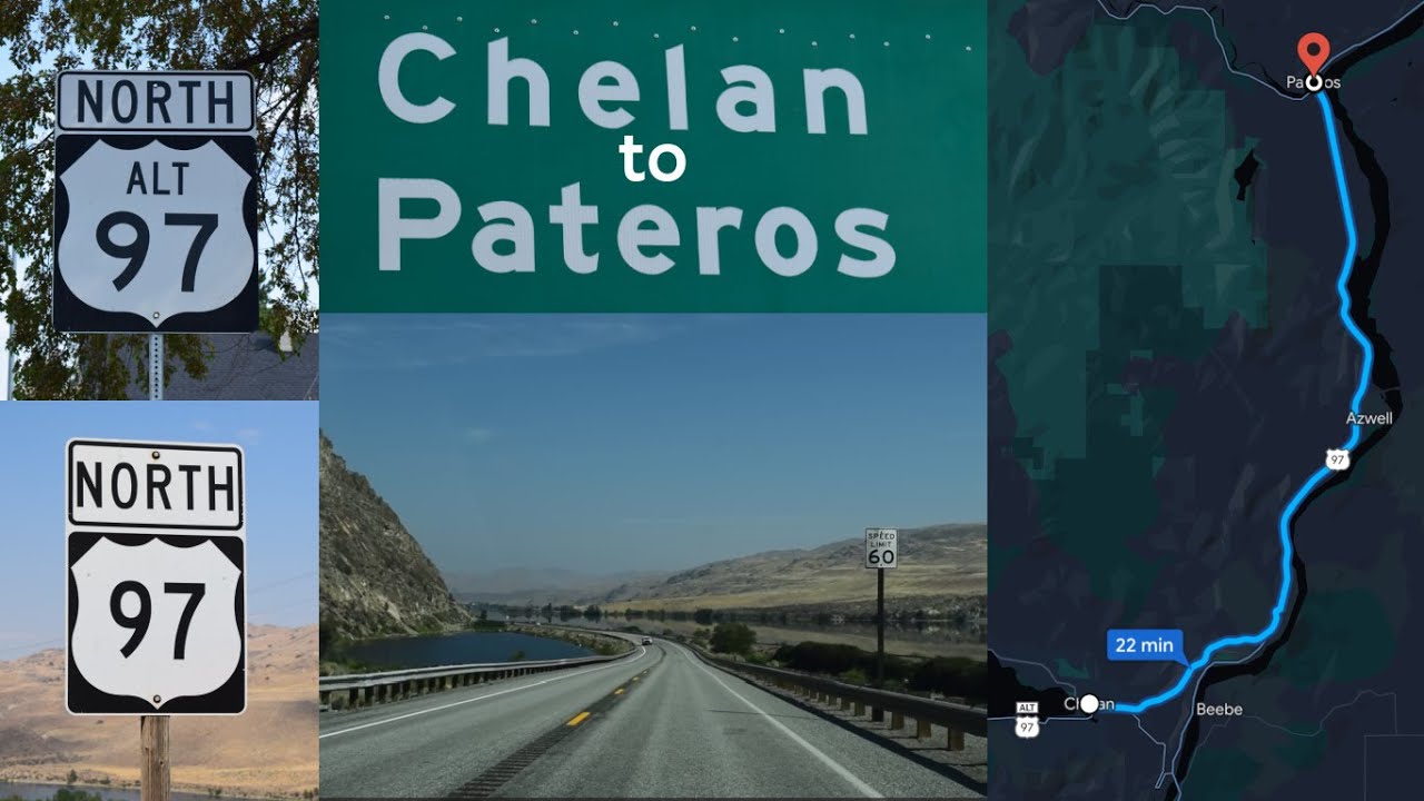 HWY HAUL: Chelan to Pateros (US ALT 97 North/US 97 North) - YouTube