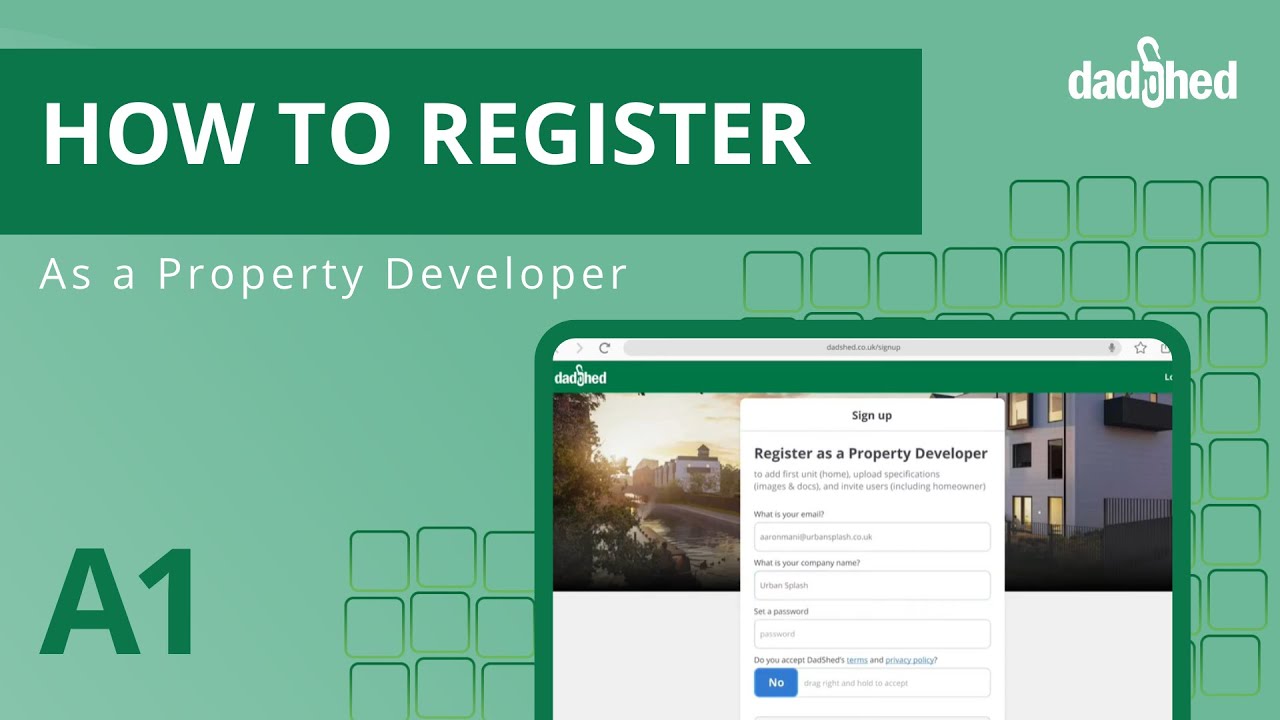 A1. How to Register As a Property Developer | Home Owner Manual - YouTube