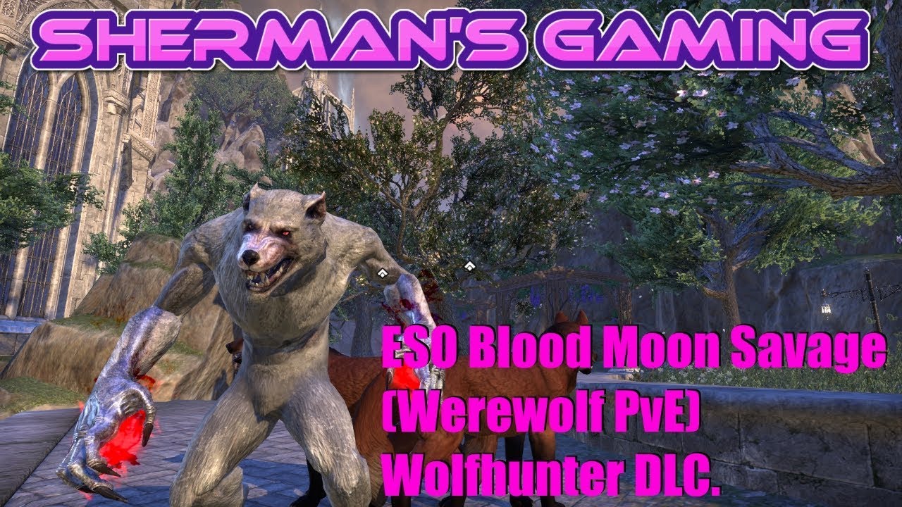 ESO Blood Moon Savage (Werewolf PvE) Wolfhunter DLC. - YouTube