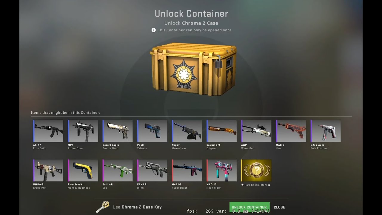 Counter Strike Chroma 2 Case Opening - YouTube