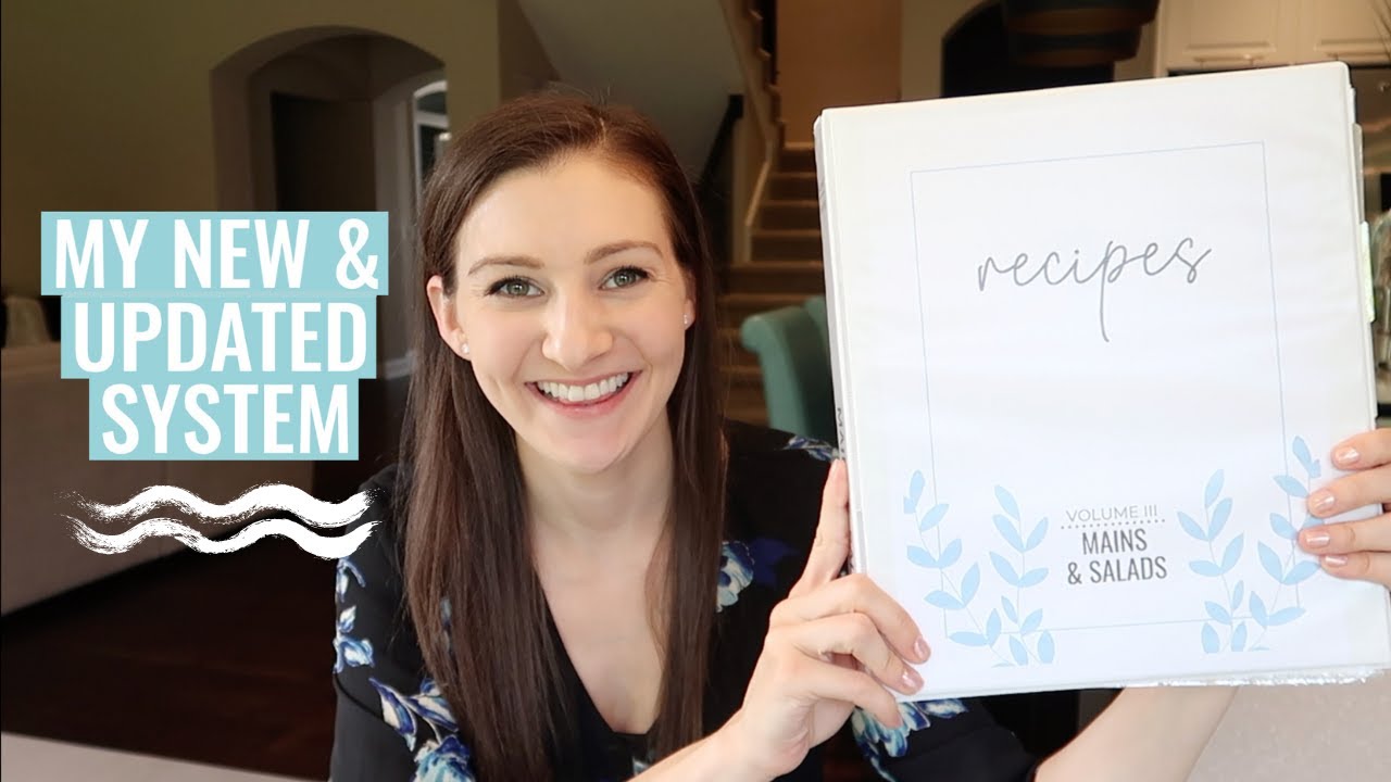 ORGANIZING MY RECIPE BINDER // Simple Recipe Organizer + How I Store My ...