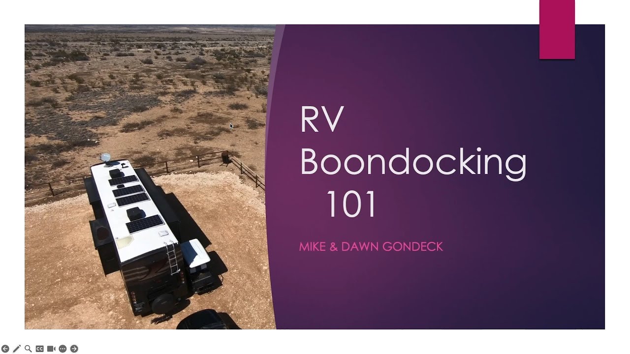 Boondocking 101 - for the Thor Diesel Club 2023 Rally. - YouTube
