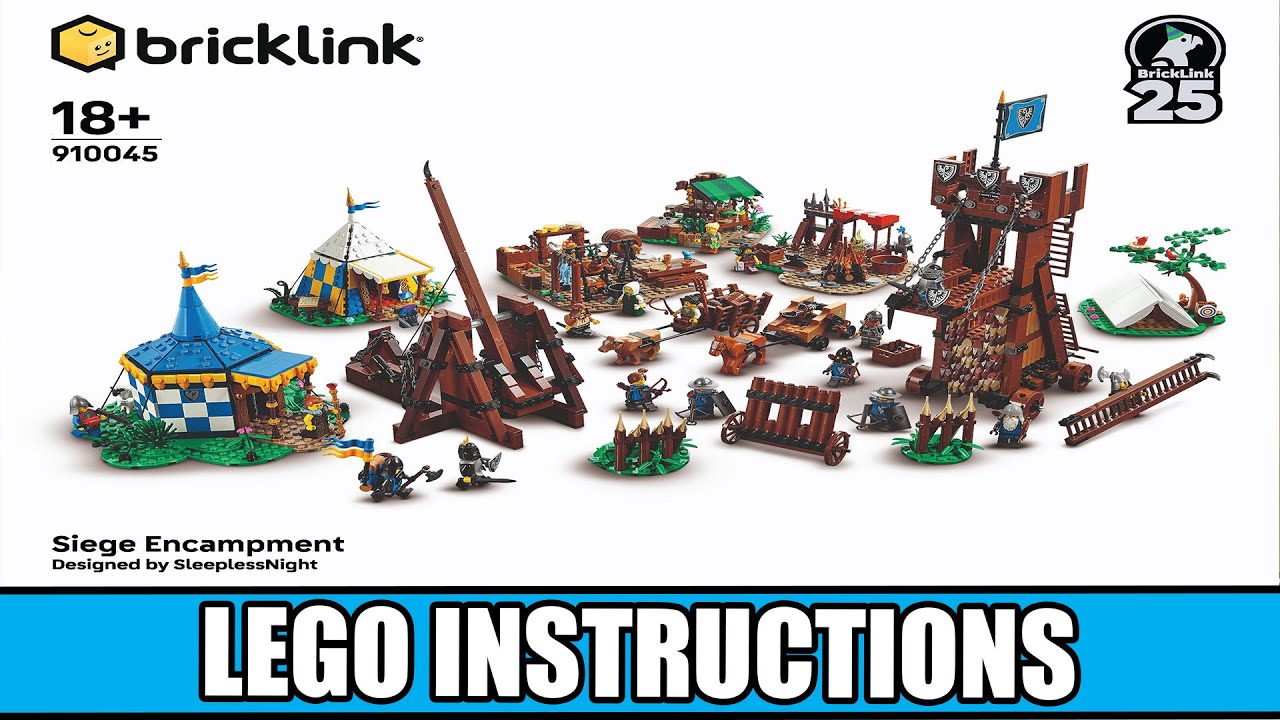 LEGO Instructions - Bricklink - 910045 - Siege Encampment - Designer ...