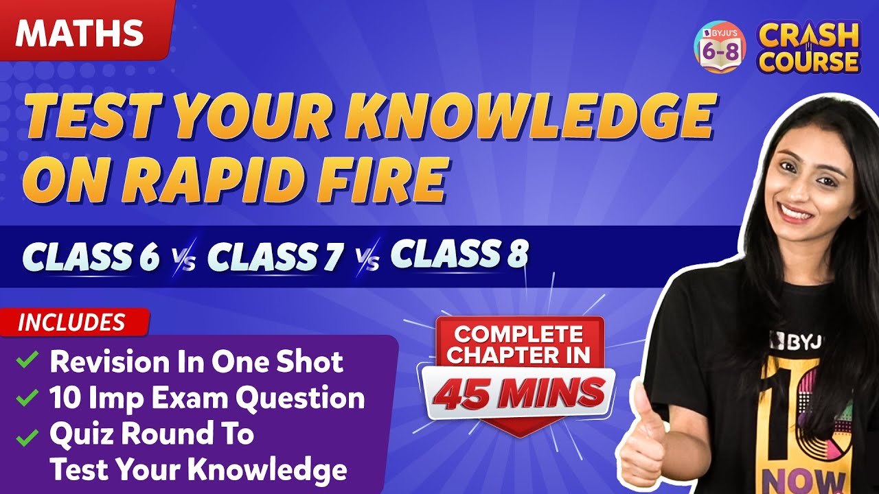 Let's Challenge - Test your Knowledge on -Rapid fire - Class 6 vs Class ...